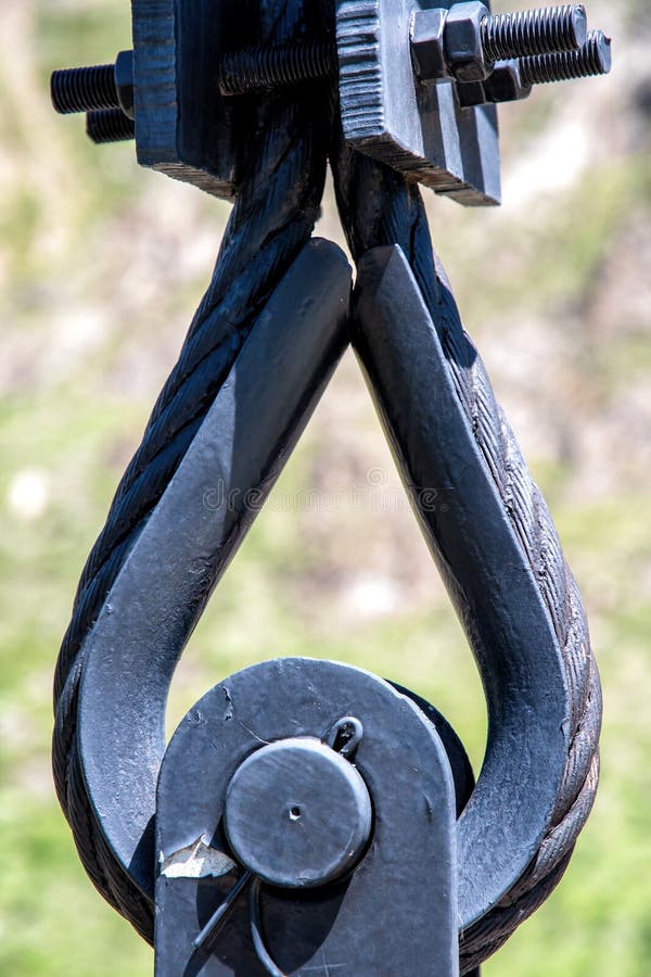 Steel Cable and Rope Fastening System with Iron Loop and Hook Stock ...