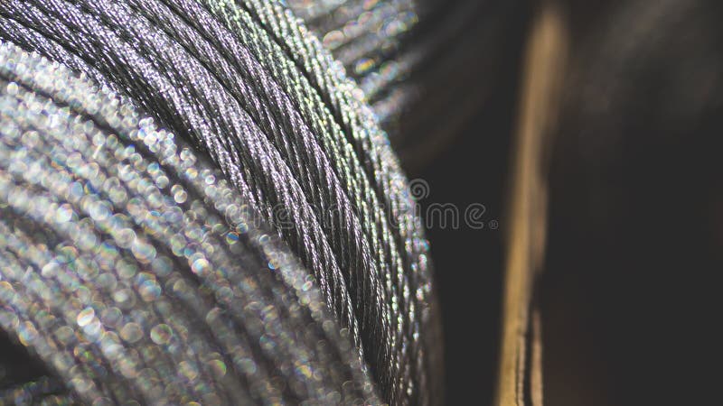 Steel Cable Silver Steel Close Up Industrial Tool Stock Photo - Image ...