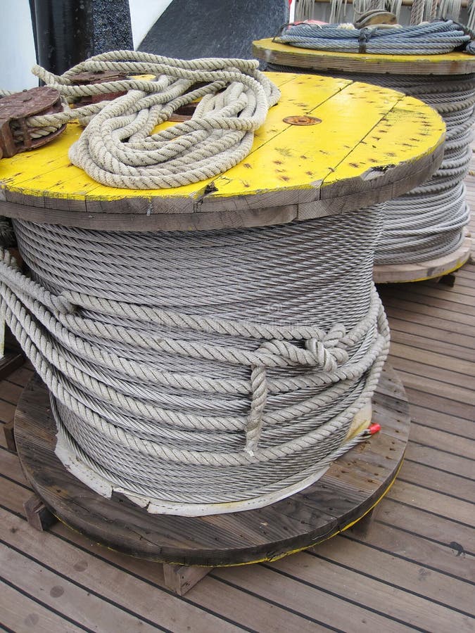 Steel cable in spool stock photo. Image of steel, gray - 20832442