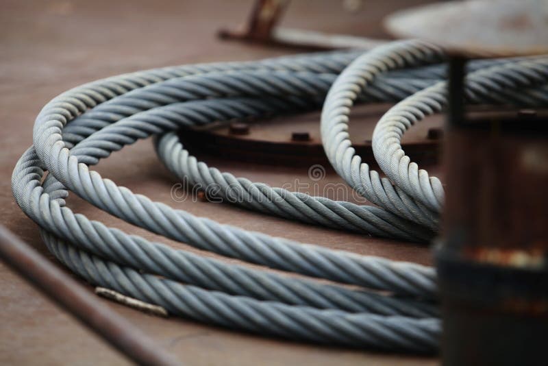 Steel Cable stock photo. Image of pattern, spool, close - 44908868