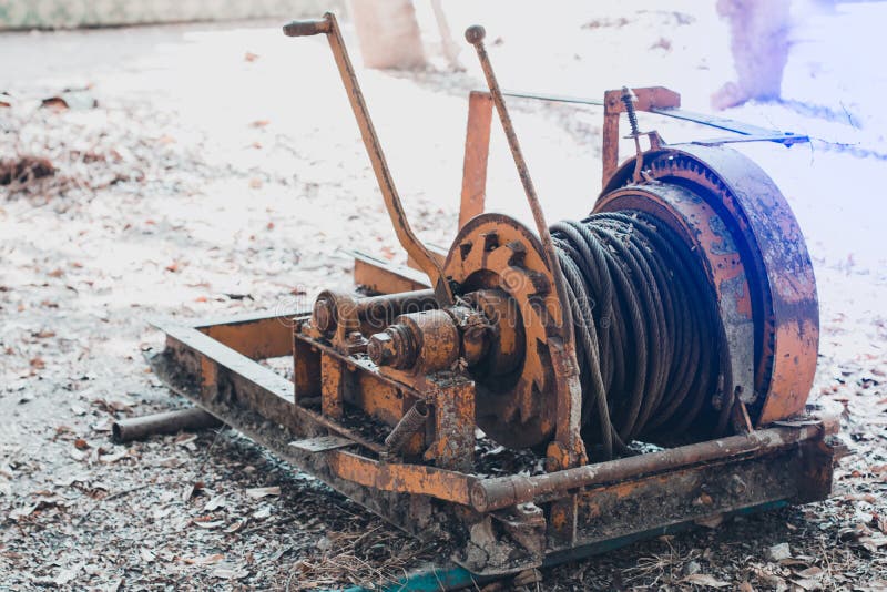 Steel Cable Wire Metal Rope Stock Image - Image of equipment, roll ...