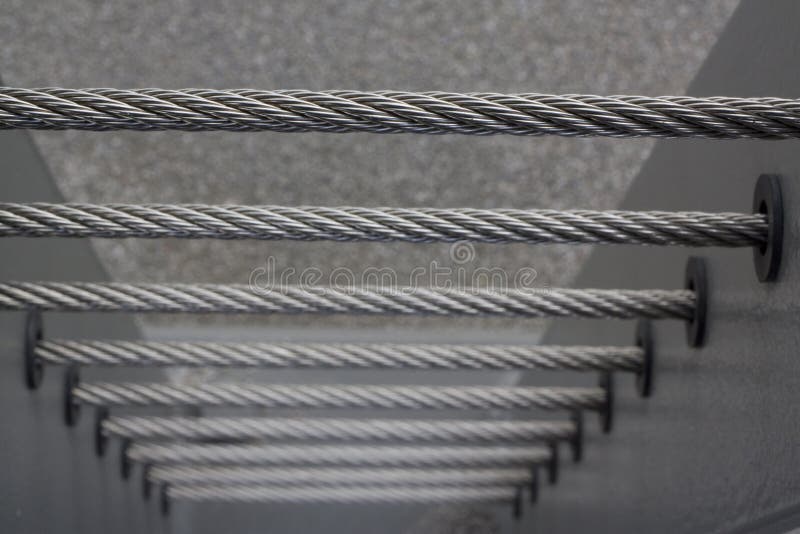 Steel cables stock image. Image of repeating, repititive - 25413287