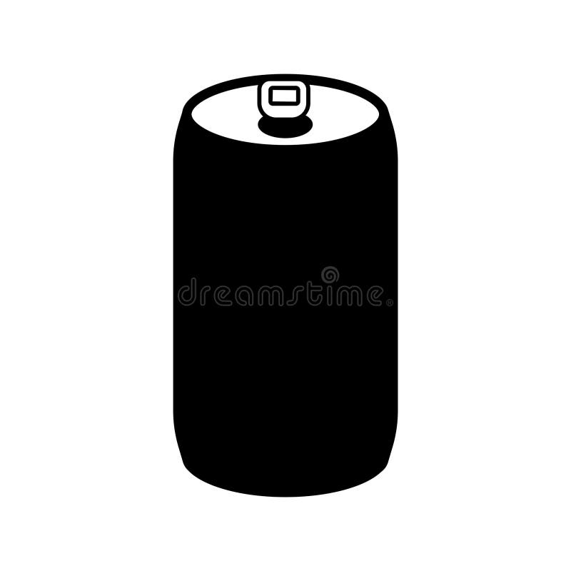 Steel Can (aluminum Can) Icon Illustration Stock Vector - Illustration ...