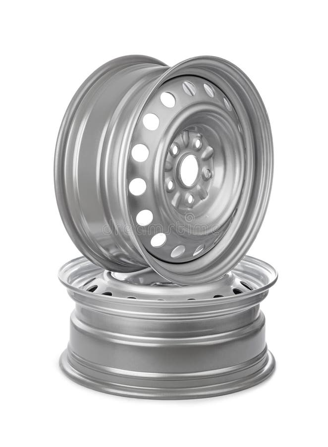 Steel car rims stock image. Image of round, isolated - 204802299