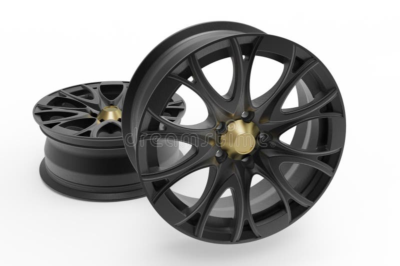 Steel car rims stock illustration. Illustration of auto - 263089504