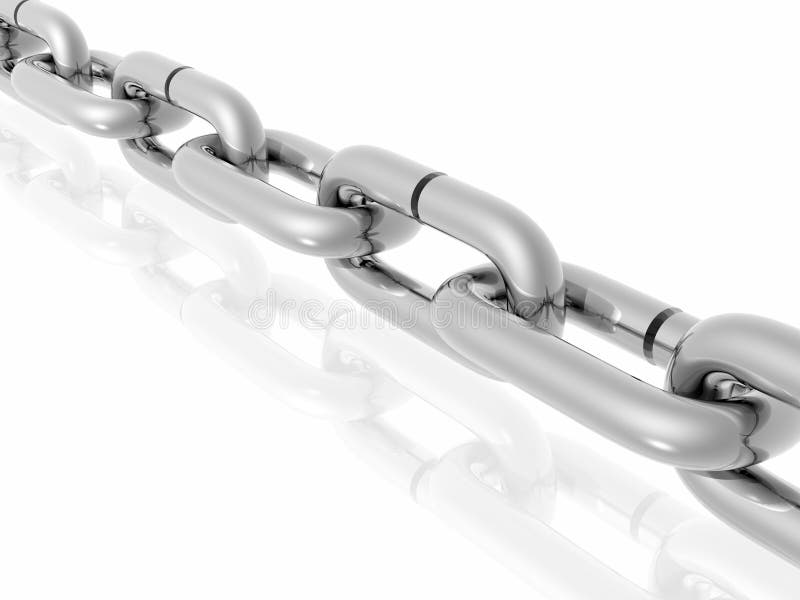Steel chain stock illustration. Illustration of figurative - 2108577