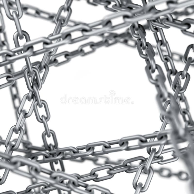 Steel chain background stock illustration. Illustration of safety ...