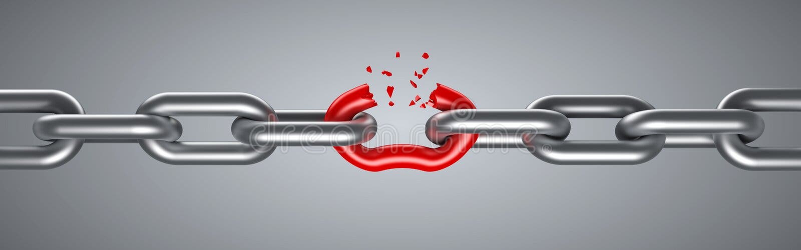 Steel chain breaking stock illustration. Illustration of powerful ...
