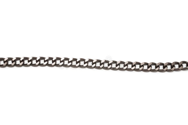 Steel Chain Isolated on White Backgroound Stock Photo - Image of design ...