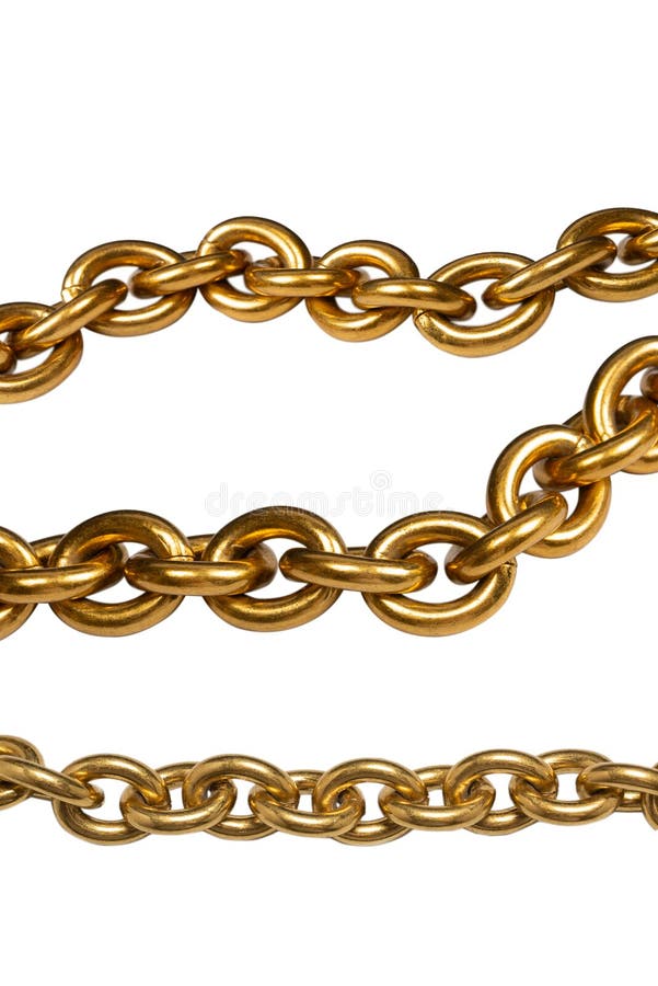 Steel Chain Isolated on White Backgroound Stock Photo - Image of ...
