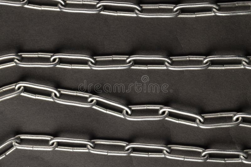 Steel Chain Links Connected Together Stock Image - Image of steel ...