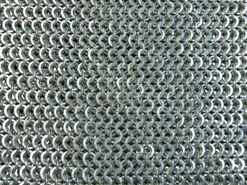 Steel Chain Mail Texture stock photo. Image of mail, focus - 3901754
