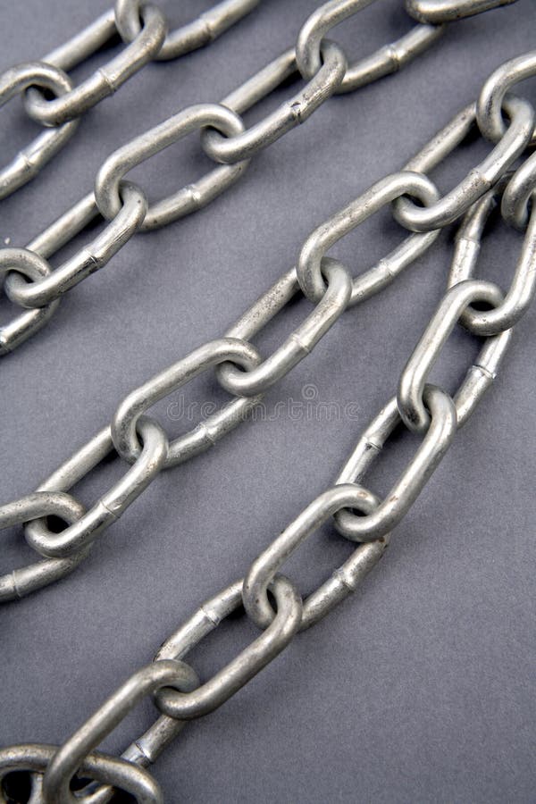 Steel chains stock photo. Image of linked, chain, close - 15349328