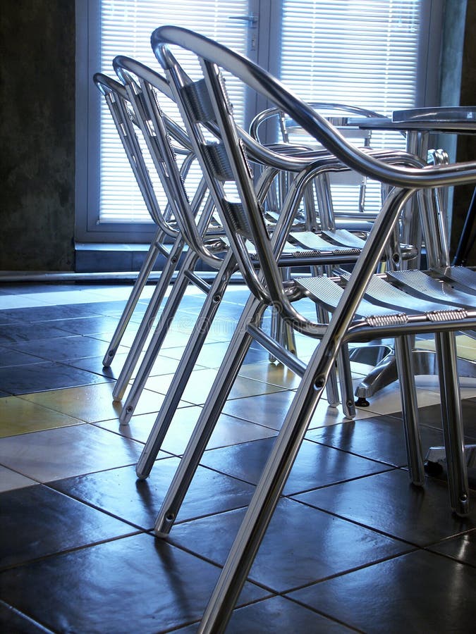 Steel chair in office stock photo. Image of interior, furniture - 8836012