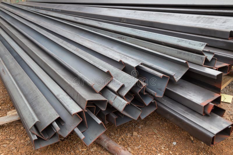 Steel Channel (steel C Chanel) Stock Image - Image of girder, joist ...
