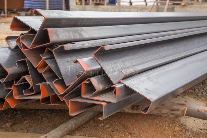 Steel Channel (steel C Chanel) Stock Photo - Image of factory, girder ...