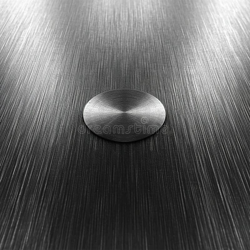 Steel Circular Shine on Metal Sheet, Panoramic Industrial Iron Texture ...