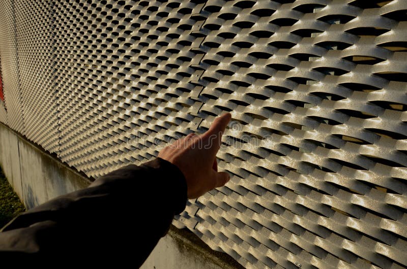 Steel Cladding of a Building with a Expanded Metal Lattice Structure ...