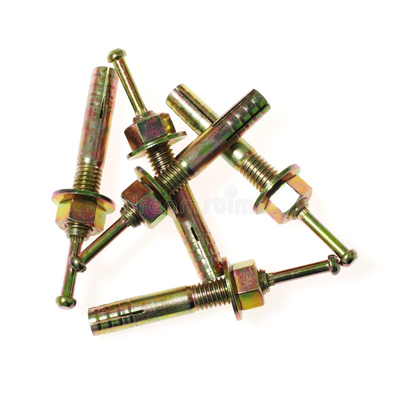 Steel Cleat Isolated on White Background Stock Image - Image of ...