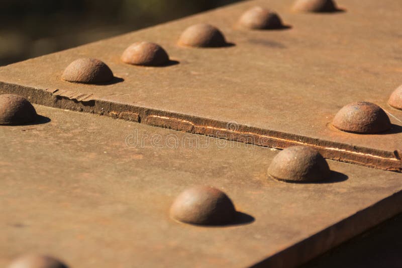 Steel bridge detail stock image. Image of rusted, engineering - 55273877