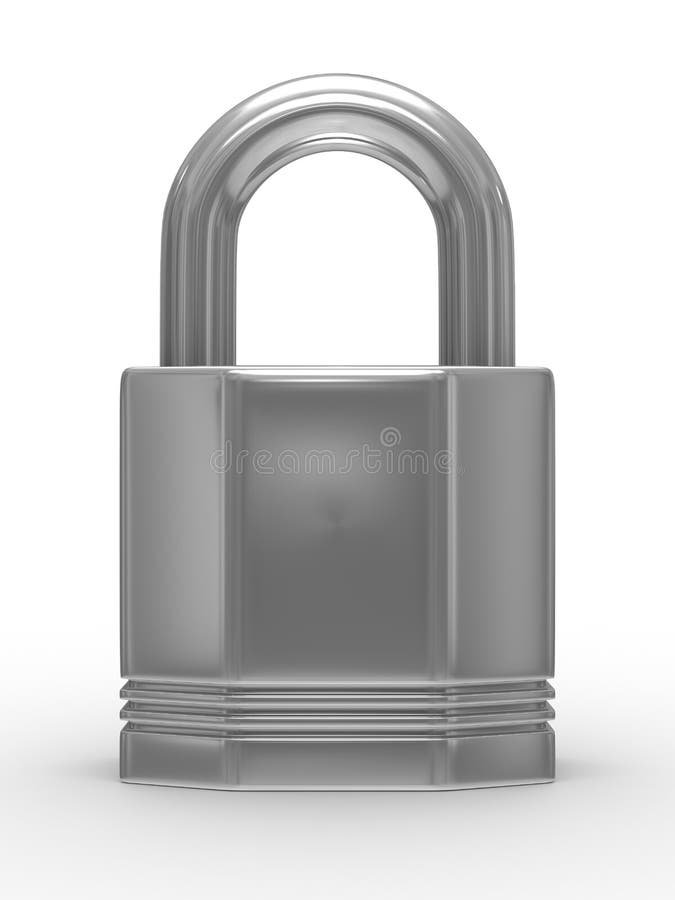 Closed Padlock Vector Illustration Stock Vector - Illustration of ...