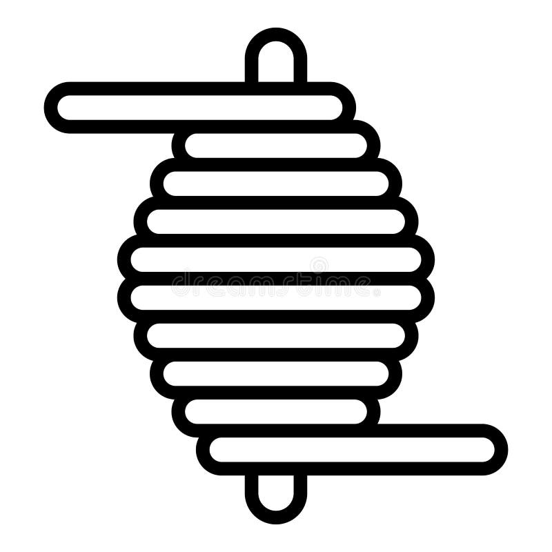 Steel Coil Icon, Outline Style Stock Vector - Illustration of ...