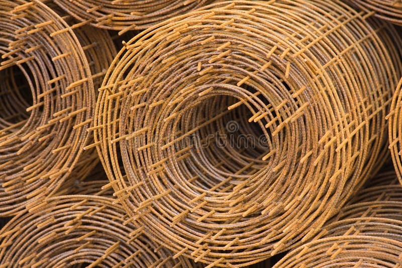 Steel Coil Rust for the Structure in the Construction Work Stock Photo ...