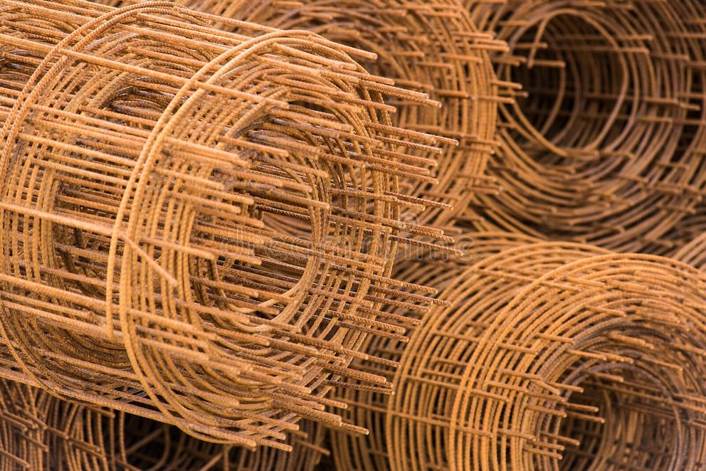 Steel Coil Rust for the Structure in the Construction Work Stock Image ...