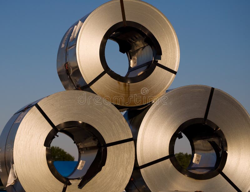 Stainless steel flanges stock image. Image of structure - 32604945