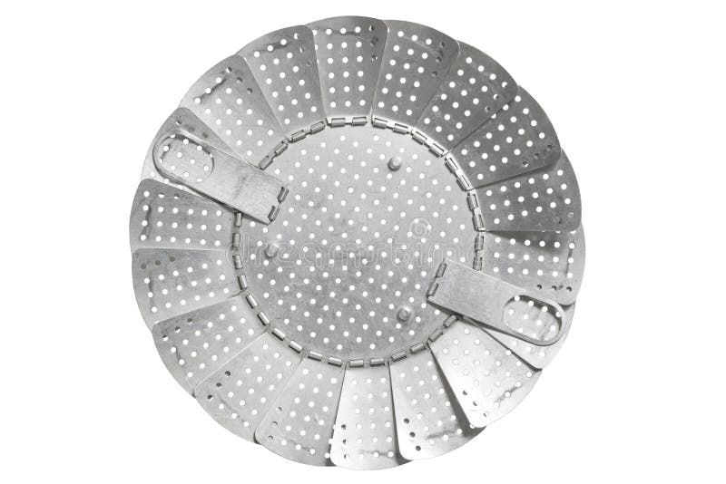 Steel colander isolated stock image. Image of studio - 231055971