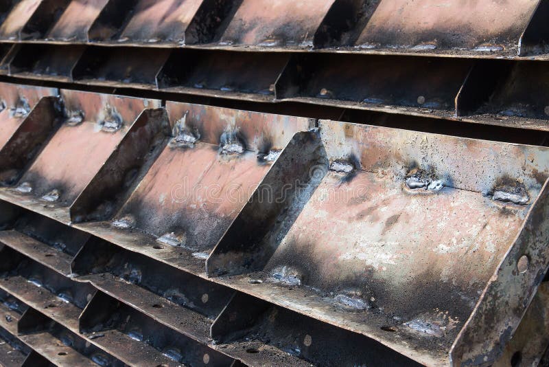 Steel columns stock photo. Image of iron, equipment, rusty - 66889510
