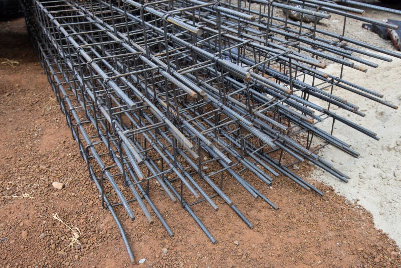 Steel columns stock photo. Image of iron, equipment, rusty - 66889510