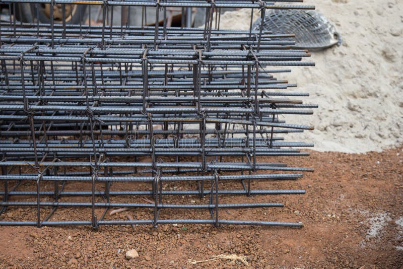 Steel columns stock image. Image of reinforcement, reinforce - 64967285