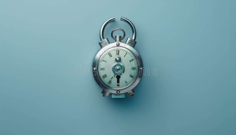 Steel combination padlock stock image. Image of background - 255376033
