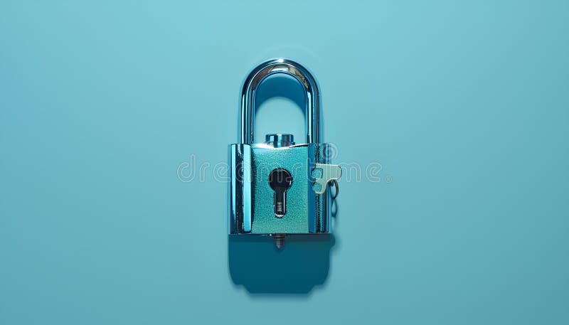 Steel combination padlock stock image. Image of background - 255376033