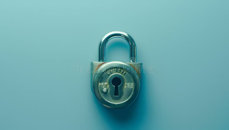 Steel combination padlock stock image. Image of background - 255376033