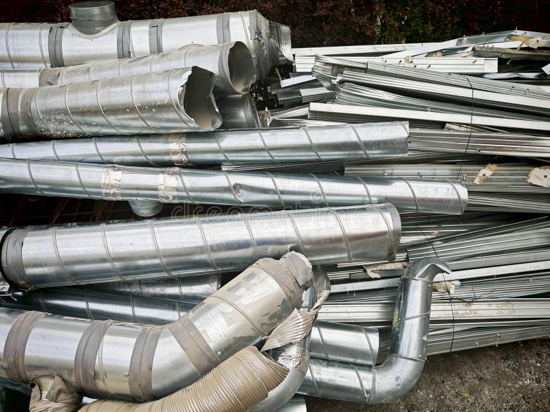 Steel a Common Material in Industrial Production Stock Image - Image of ...