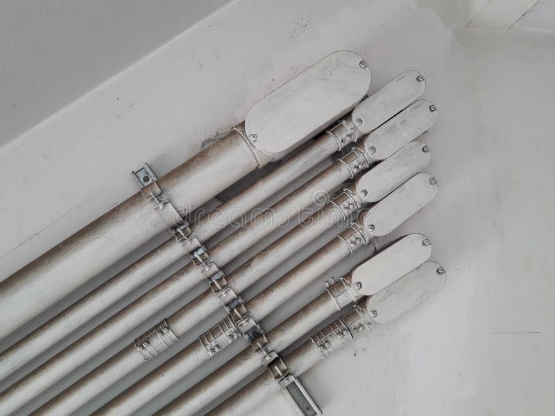 Steel Conduit, Electricity Cable Metal Pipe Wire Good Management at ...
