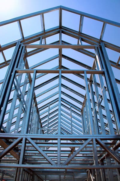Steel construction stock photo. Image of construction - 8394788