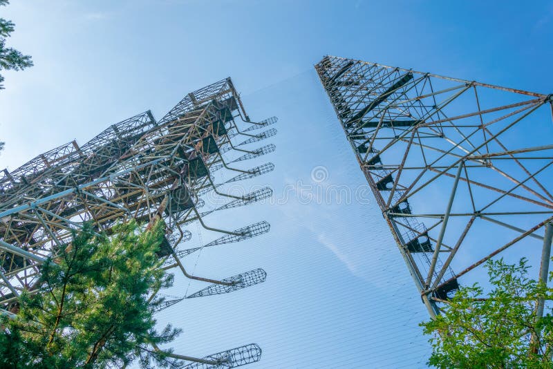 Steel Construction of Radar Duga Station in the Ukraine Stock Photo ...