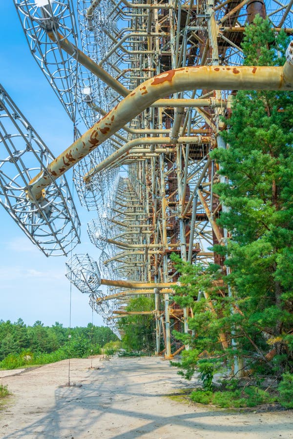 Steel Construction of Radar Duga Station in the Ukraine Stock Photo ...