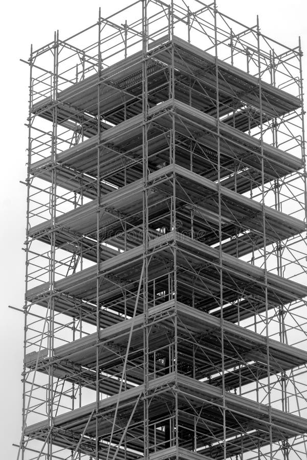 Steel Construction Tower Construction, Against the Sky. Stock Image ...