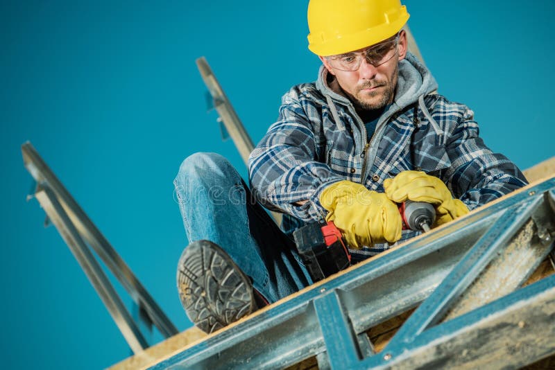 Steel Construction Worker stock image. Image of supervisor - 137976881