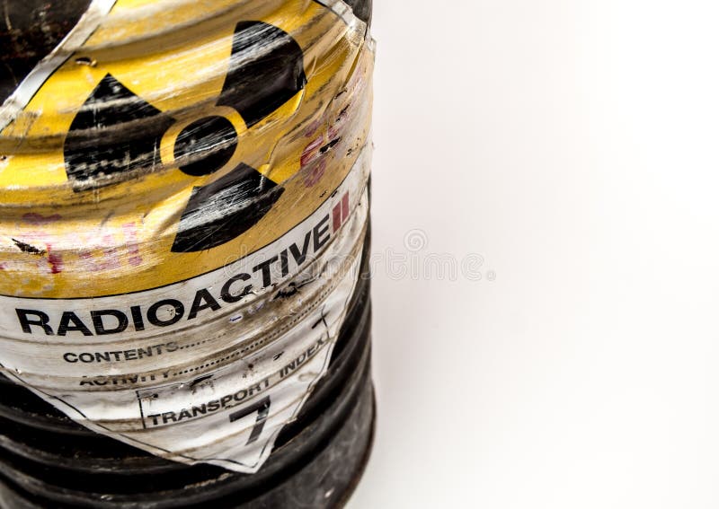 Steel Container of Radioactive Material Stock Photo - Image of material ...