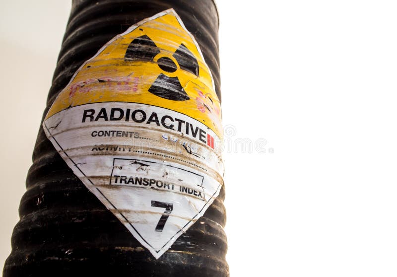 Steel Container of Radioactive Material Stock Image - Image of ...