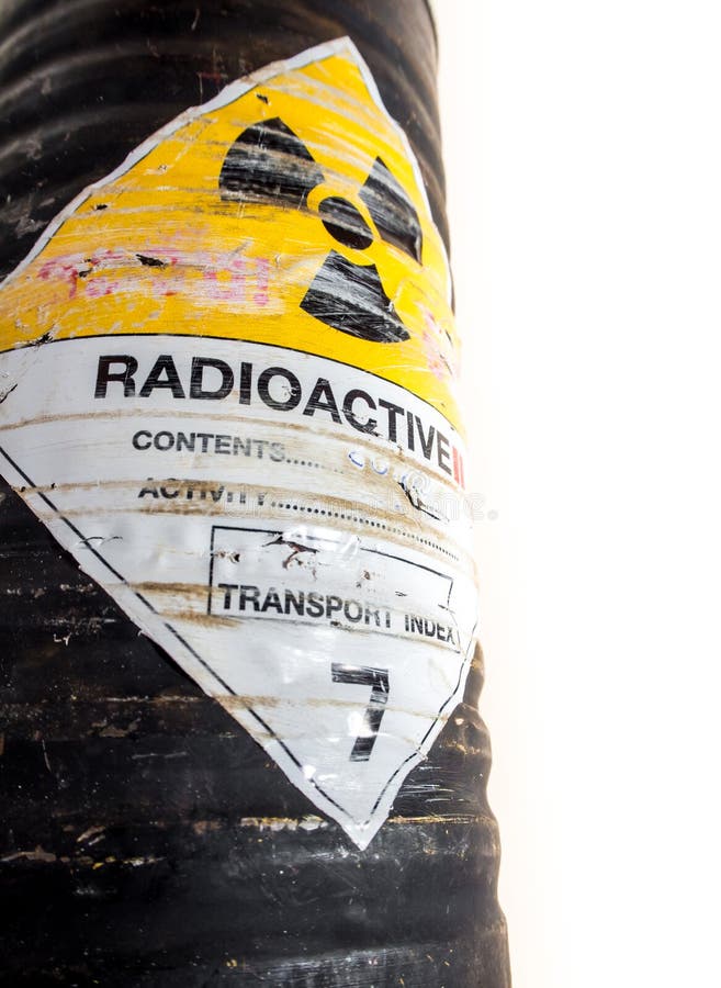Steel Container of Radioactive Material Stock Image - Image of ...