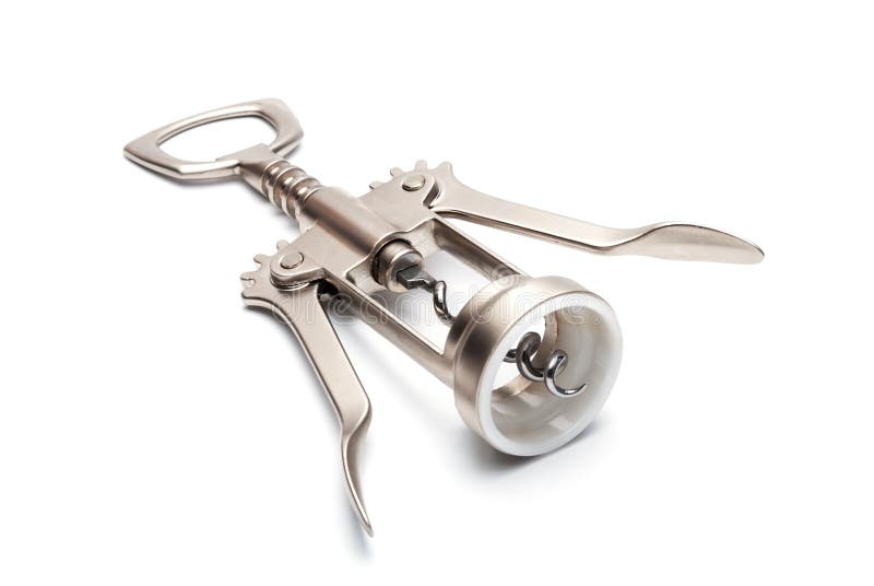 Steel corkscrew. stock image. Image of metallic, shiny - 24893195
