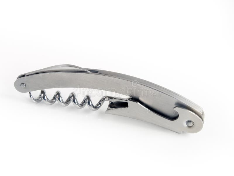 Steel corkscrew stock image. Image of corkscrew, metallic - 28286017