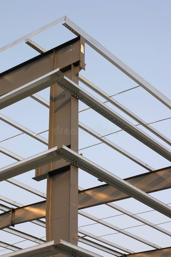 Steel roof stock photo. Image of architecture, foundation - 1055044