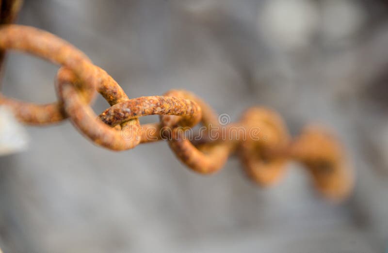 Steel chain, Rusty chains. stock photo. Image of brown - 116887132